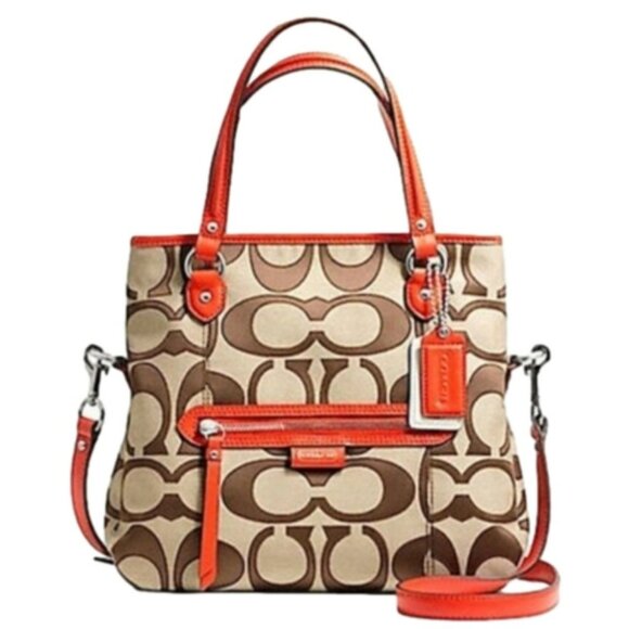 Coach | Bags | Coach Daisy Outline Signature Mia Canvas Crossbody Tote ...